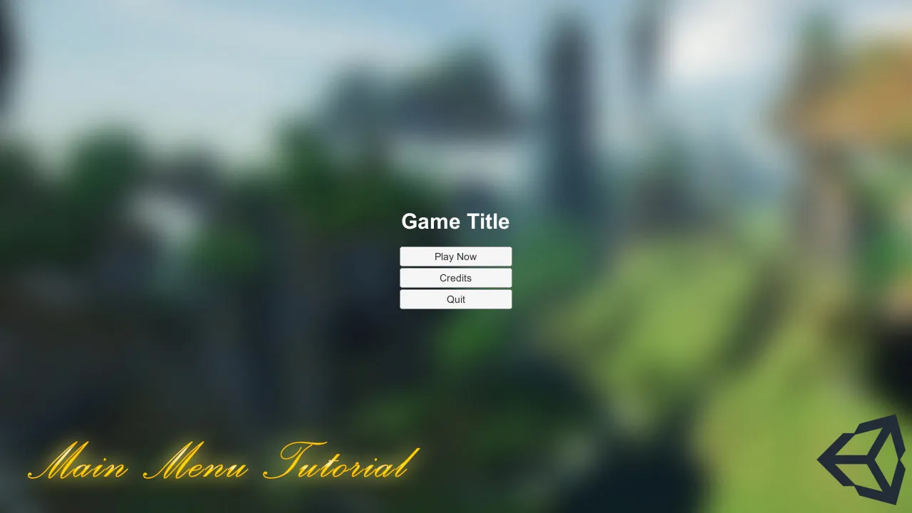 Main Menu Tutorial For Unity Sharp Coder Blog