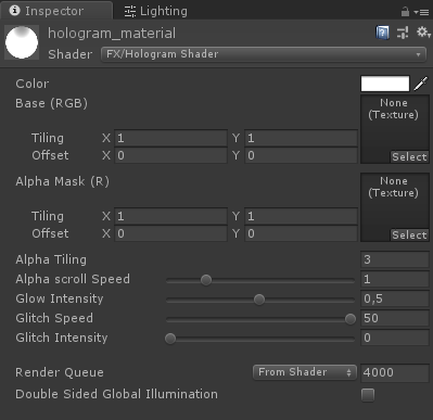 Hologram Effect in Unity | Sharp Coder Blog